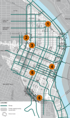 An annotated map to the future of bicycling in downtown Portland ...