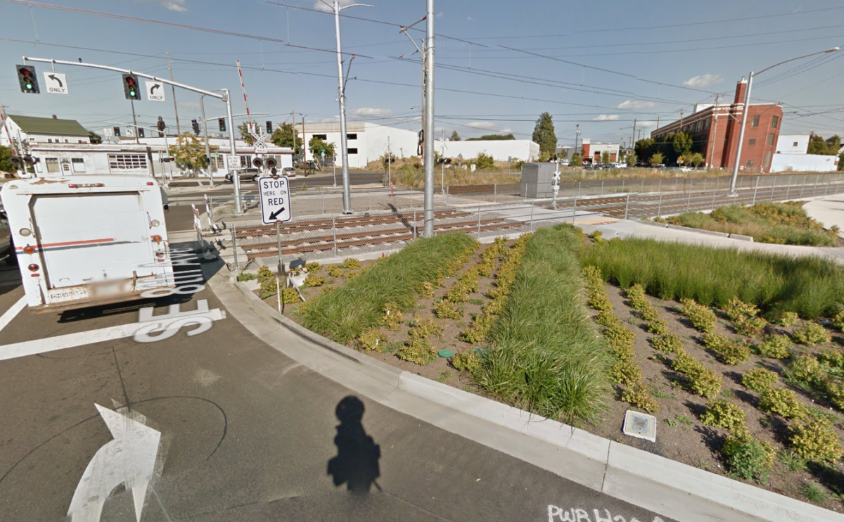TriMet police stake out new train-track crossings east of Tilikum ...