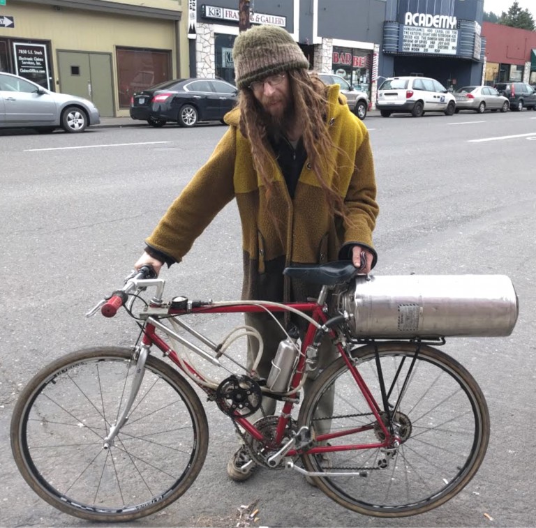 Cory Little’s air-powered bike is turning heads (and pedals) – BikePortland