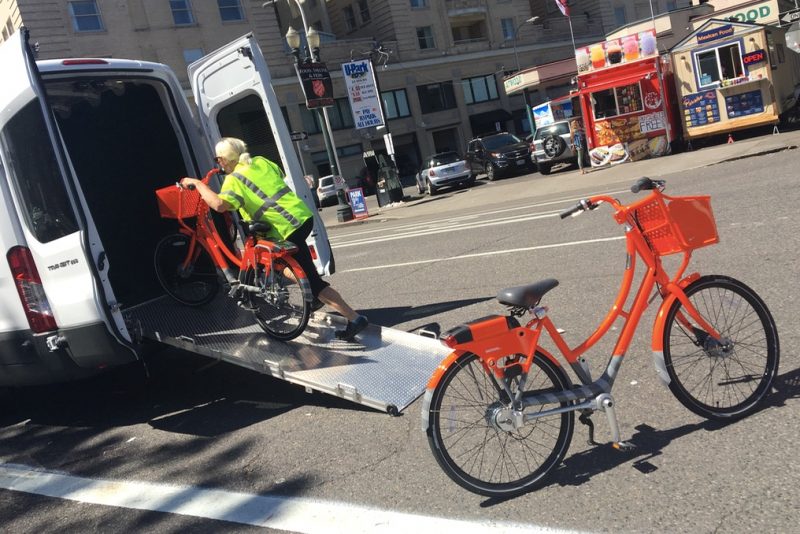 Portland now using pedal-powered trikes to help rebalance bike share ...