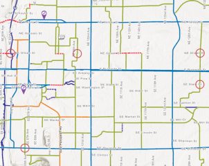 Portland’s official city bike map is now digital and interactive ...