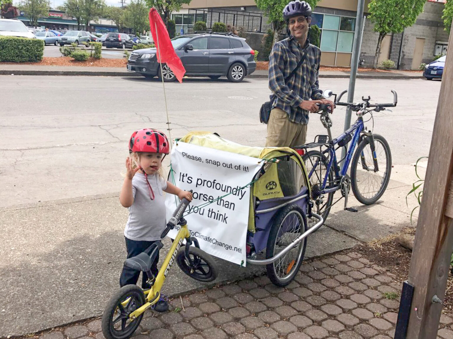 Meet Skip Spitzer; a carfree, climate-change-fighting, single dad ...