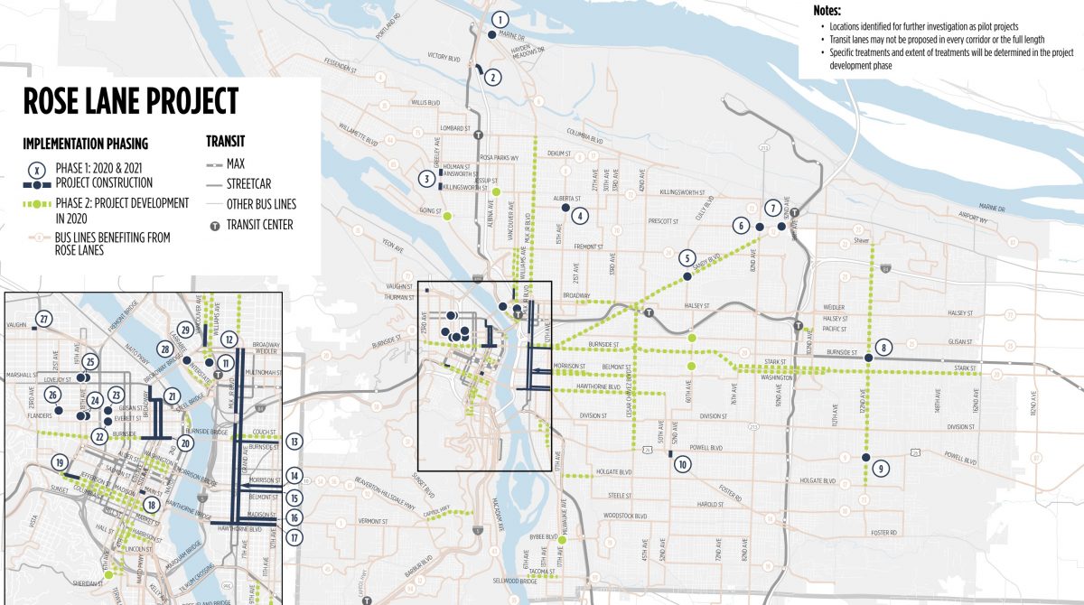 Portland City Council passes ‘Rose Lane’ transit priority plan ...