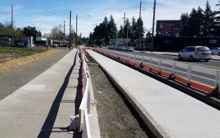 First look at raised bike lanes and sidewalks on outer SE Powell Blvd ...