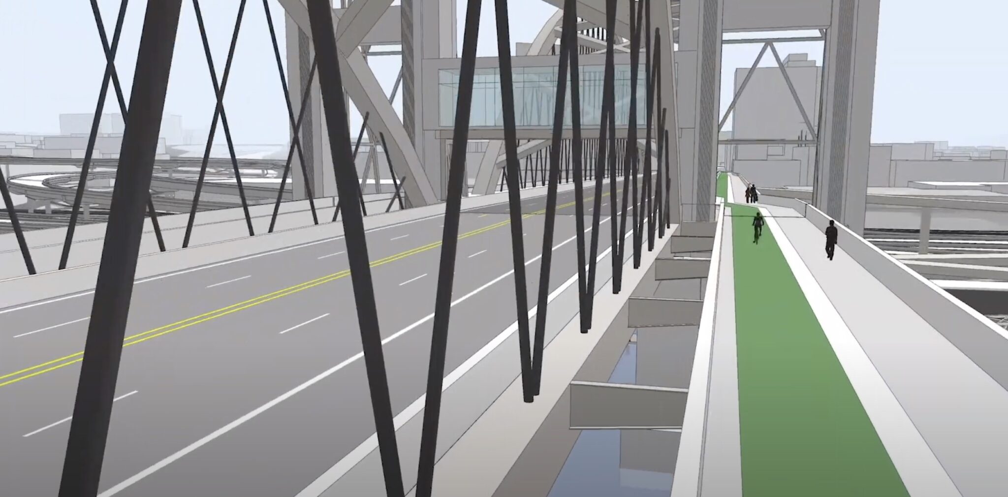 New concept drawings show future bikeway on new Burnside Bridge ...
