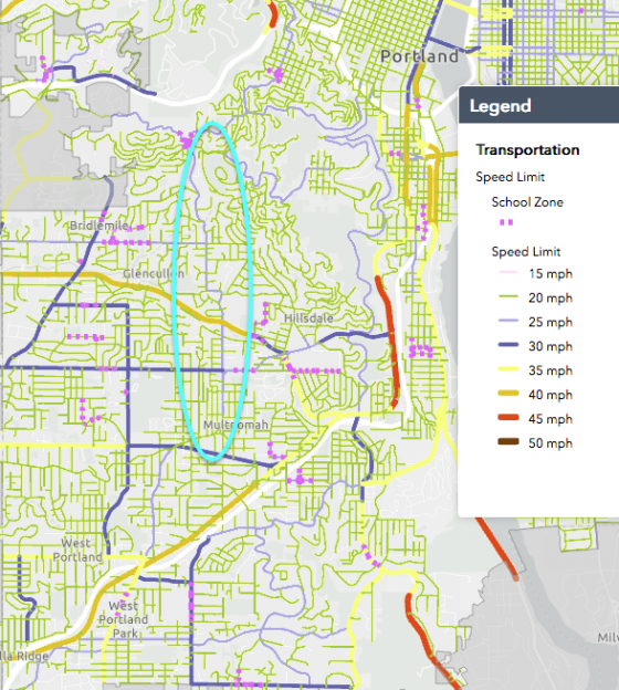 Southwest Portland needs more 20 mph streets – BikePortland