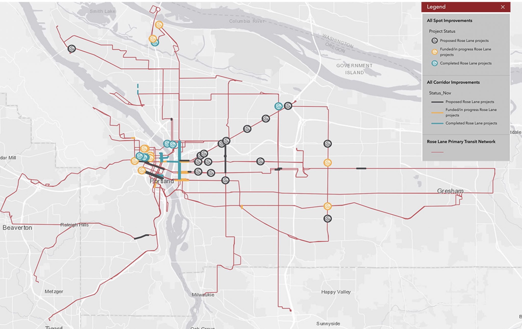 Portland rolls out next projects for ‘Rose Lane’ transit priority plan ...