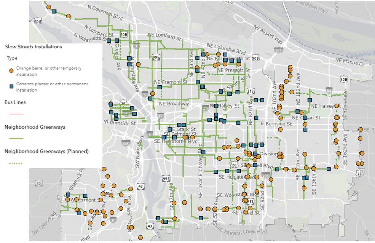PBOT will install 80 concrete barricades to make ‘slow streets’ more ...