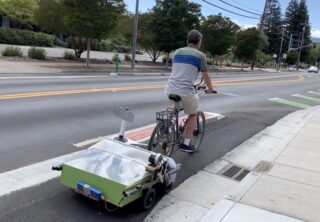 A California inventor is working on a sweeper you can pull behind your ...