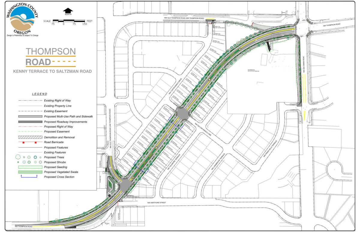 Washington County seeking input on Thompson Road realignment – BikePortland