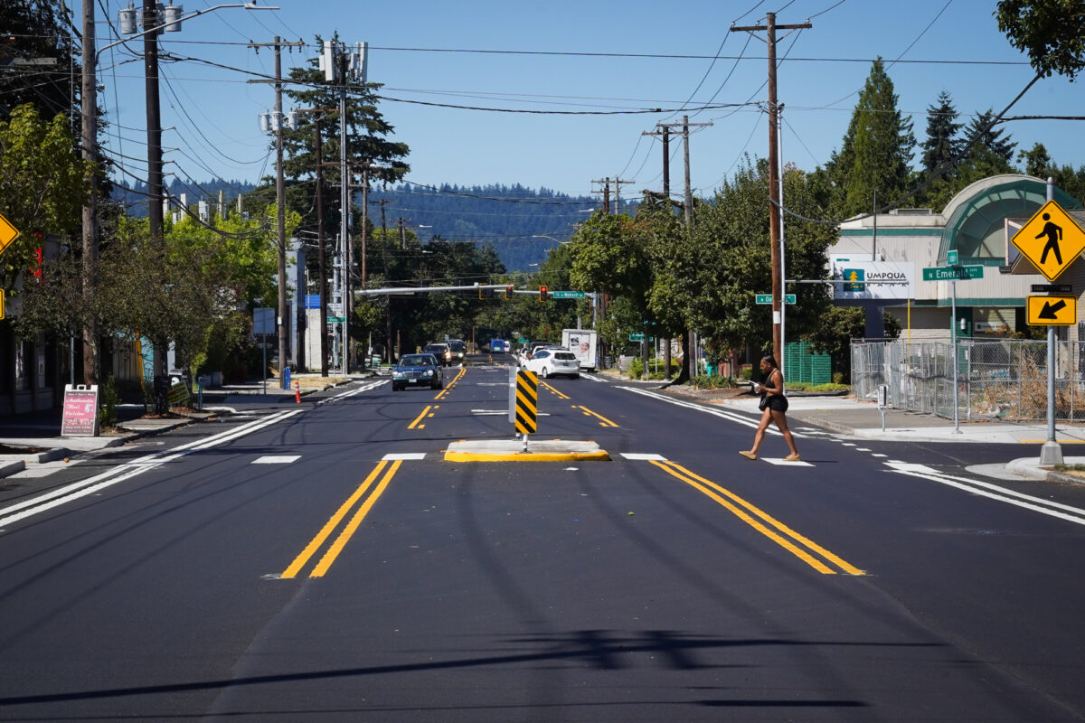 ODOT adds bike lanes to key section of N Lombard – BikePortland