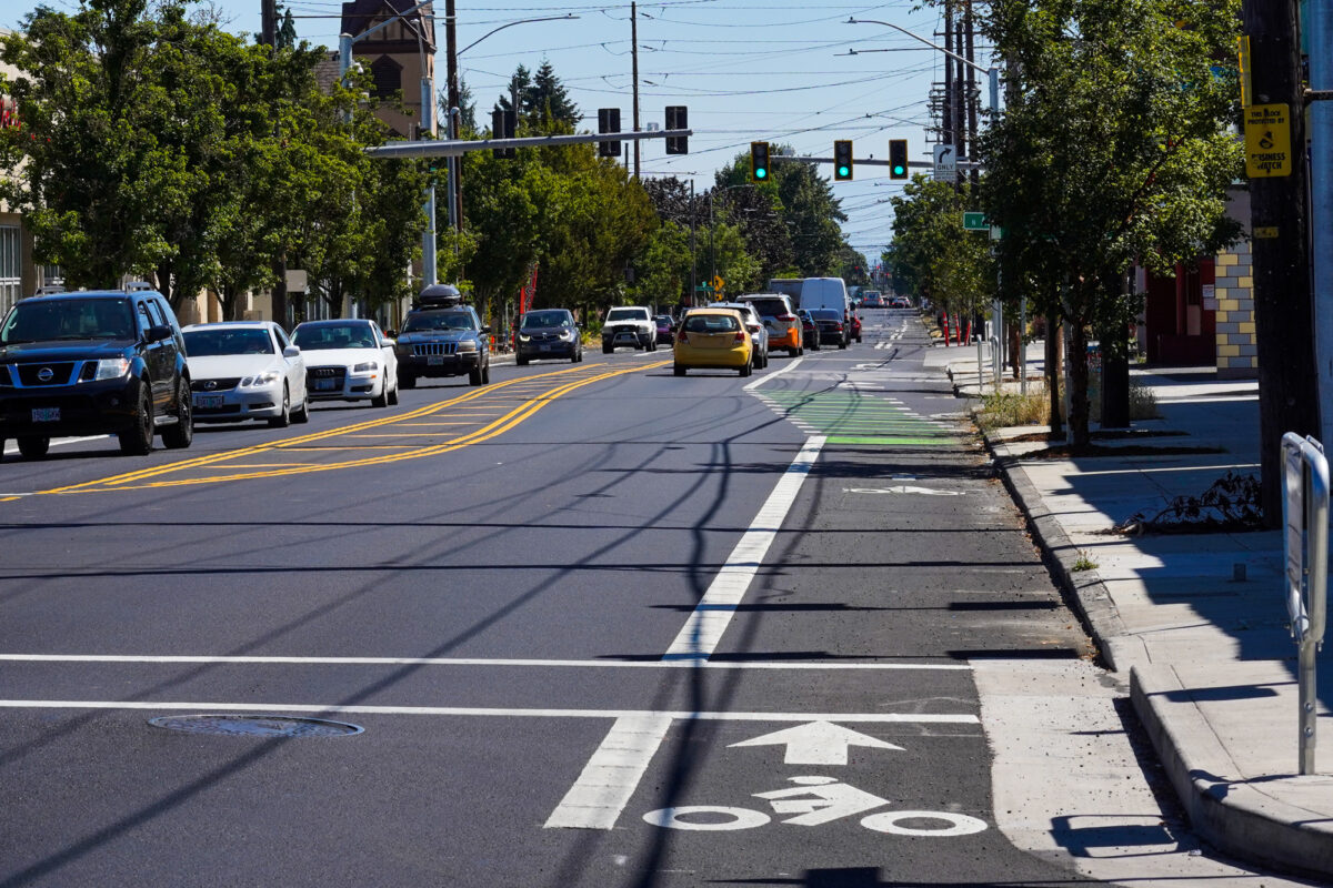 ODOT adds bike lanes to key section of N Lombard – BikePortland