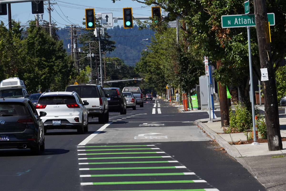 ODOT adds bike lanes to key section of N Lombard – BikePortland