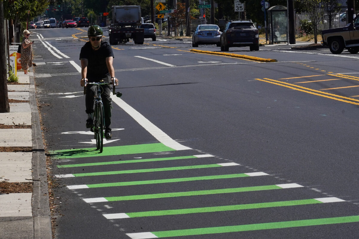 ODOT adds bike lanes to key section of N Lombard – BikePortland