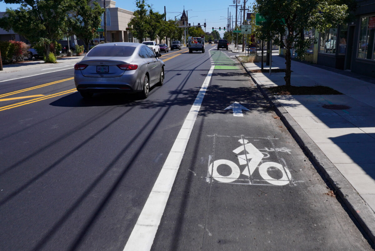ODOT adds bike lanes to key section of N Lombard – BikePortland