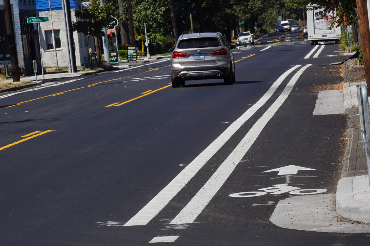 ODOT adds bike lanes to key section of N Lombard – BikePortland