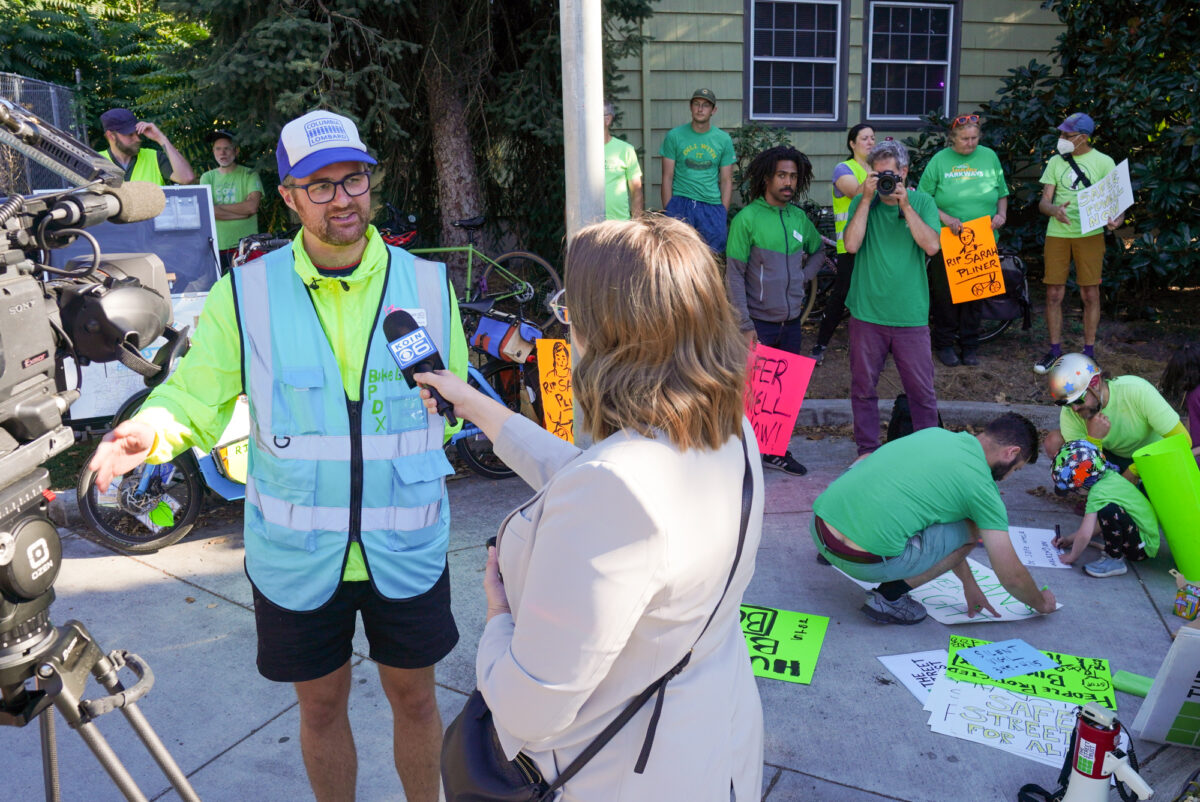 Human-protected bike lane protest draws attention to deadly ...