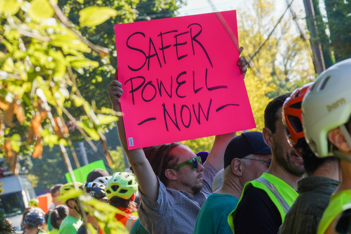 Human-protected bike lane protest draws attention to deadly ...