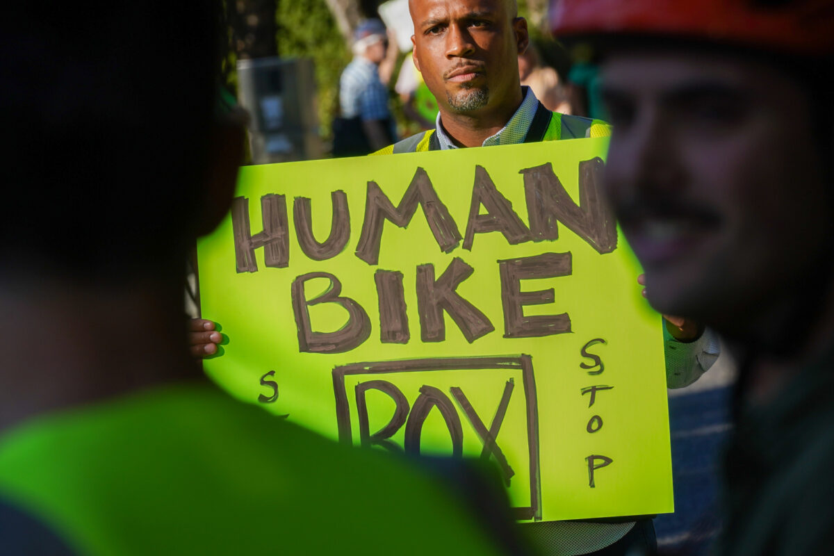 Human-protected bike lane protest draws attention to deadly ...
