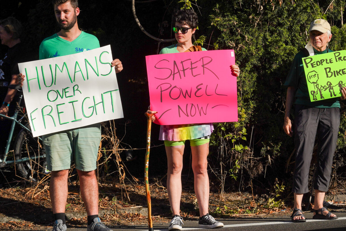 Human-protected bike lane protest draws attention to deadly ...