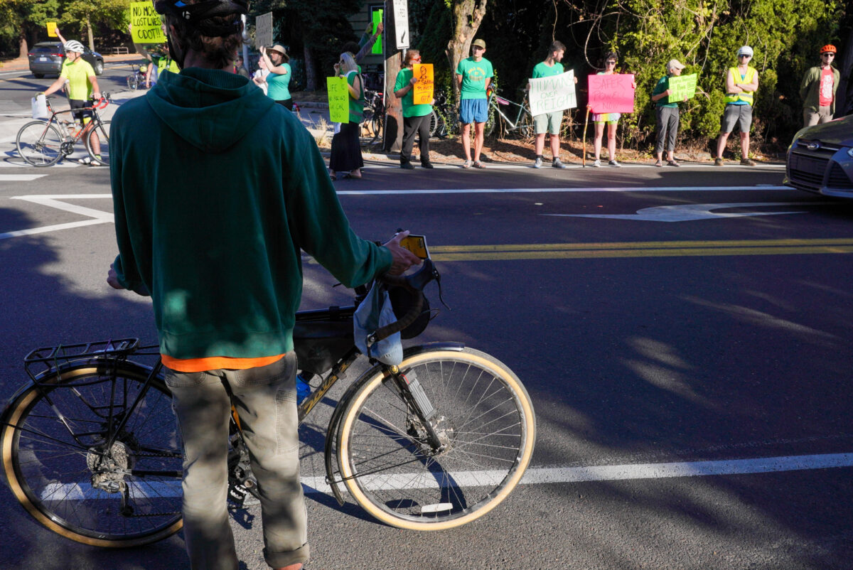 Human-protected bike lane protest draws attention to deadly ...
