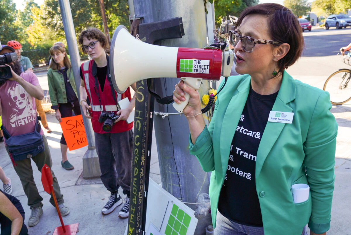 Human-protected bike lane protest draws attention to deadly ...
