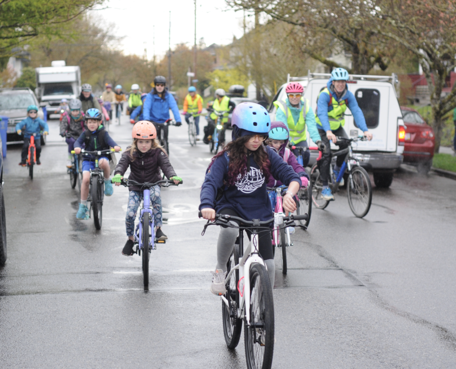 The bike bus movement has schools across Portland walking and rolling ...