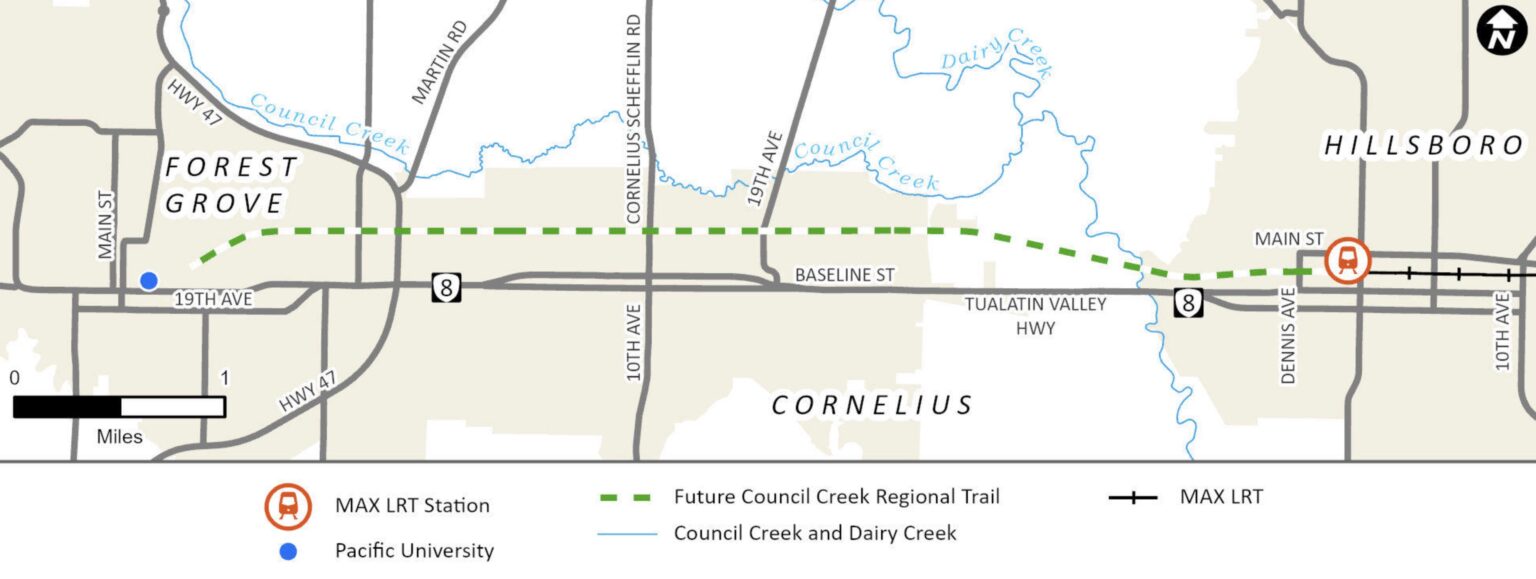 Big steps forward for carfree path — and future MAX line? — between ...