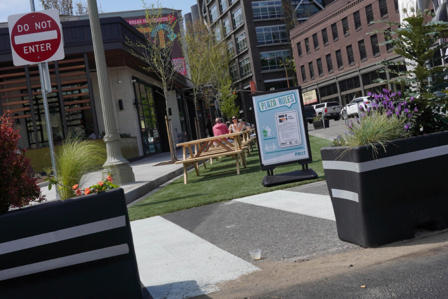 How a young urbanist turned a slip lane into Portland’s newest plaza ...