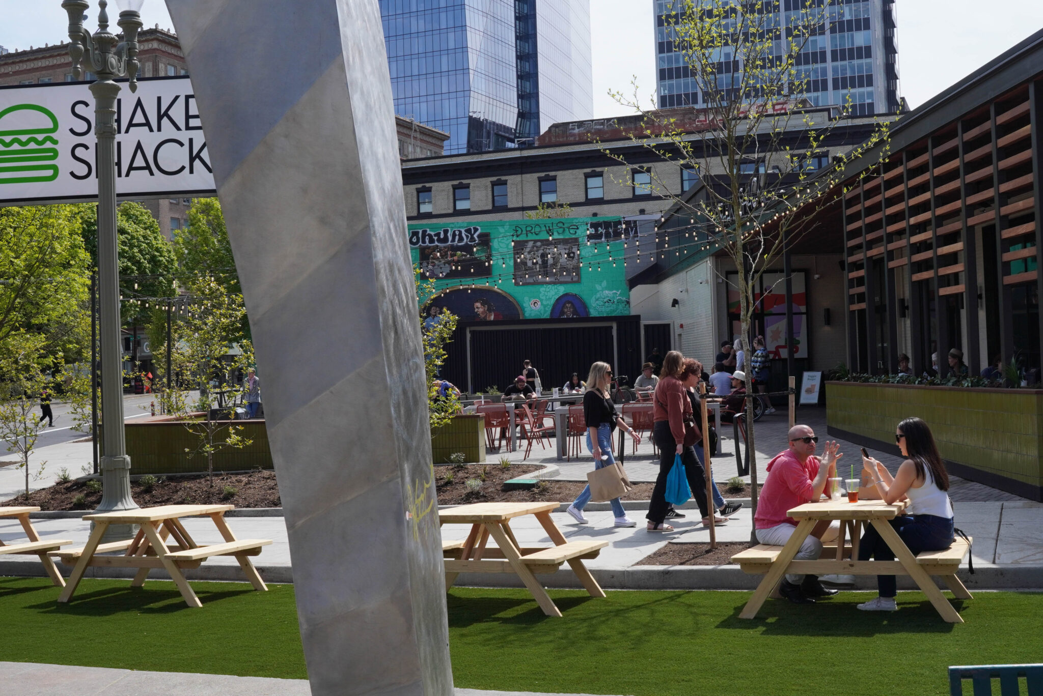 How a young urbanist turned a slip lane into Portland’s newest plaza ...