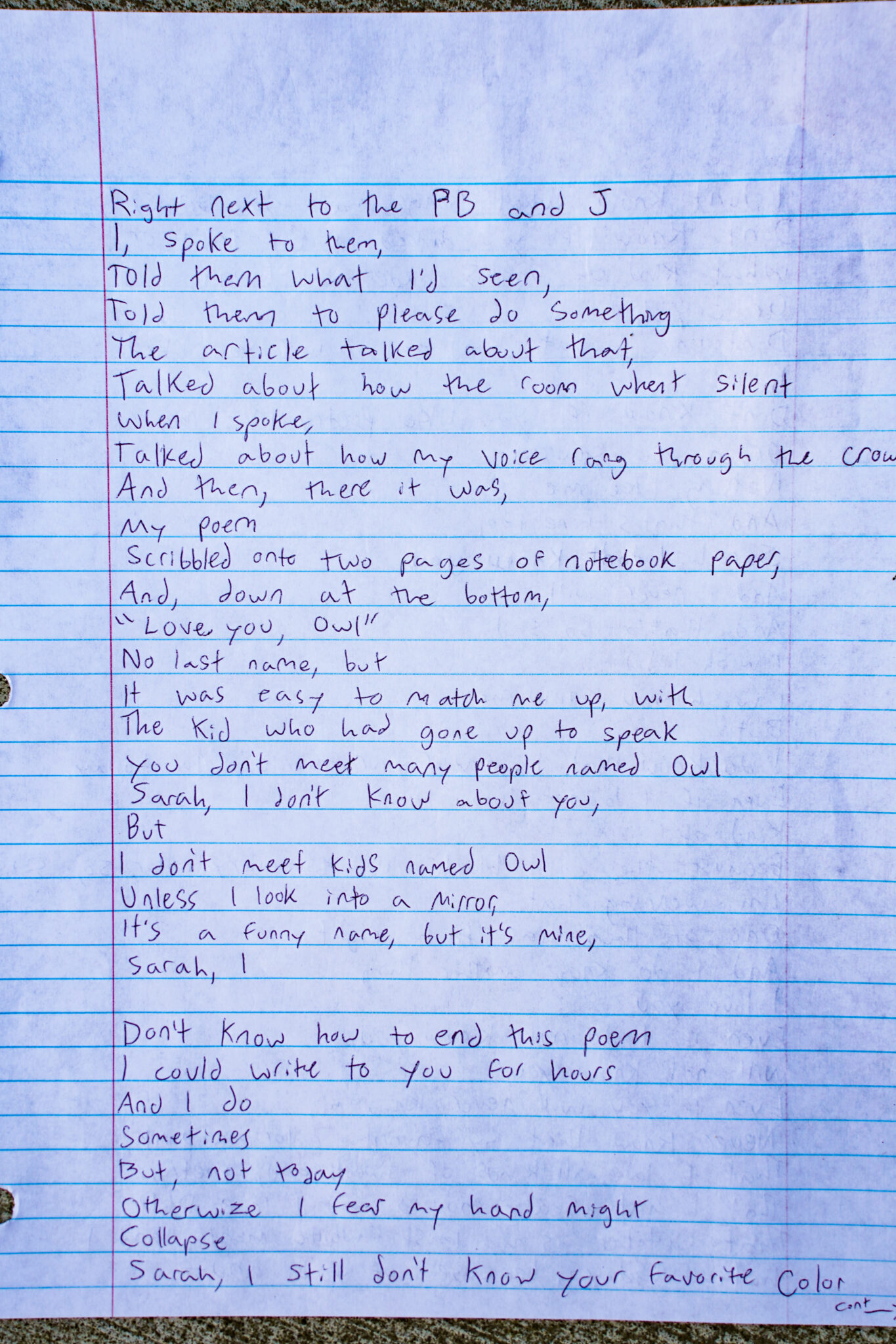 ‘Apples,’ a poem for Sarah Pliner on the one-year anniversary of her ...