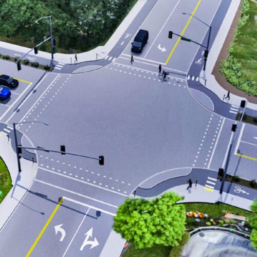 Portlander’s ‘protected intersection’ concept gets first on-street demo ...