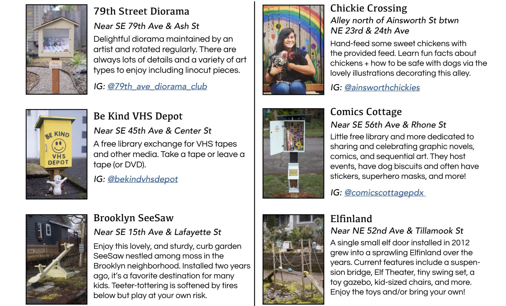 ‘PDX Sidewalk Joy’ map is a guide to roadside curiosities – BikePortland