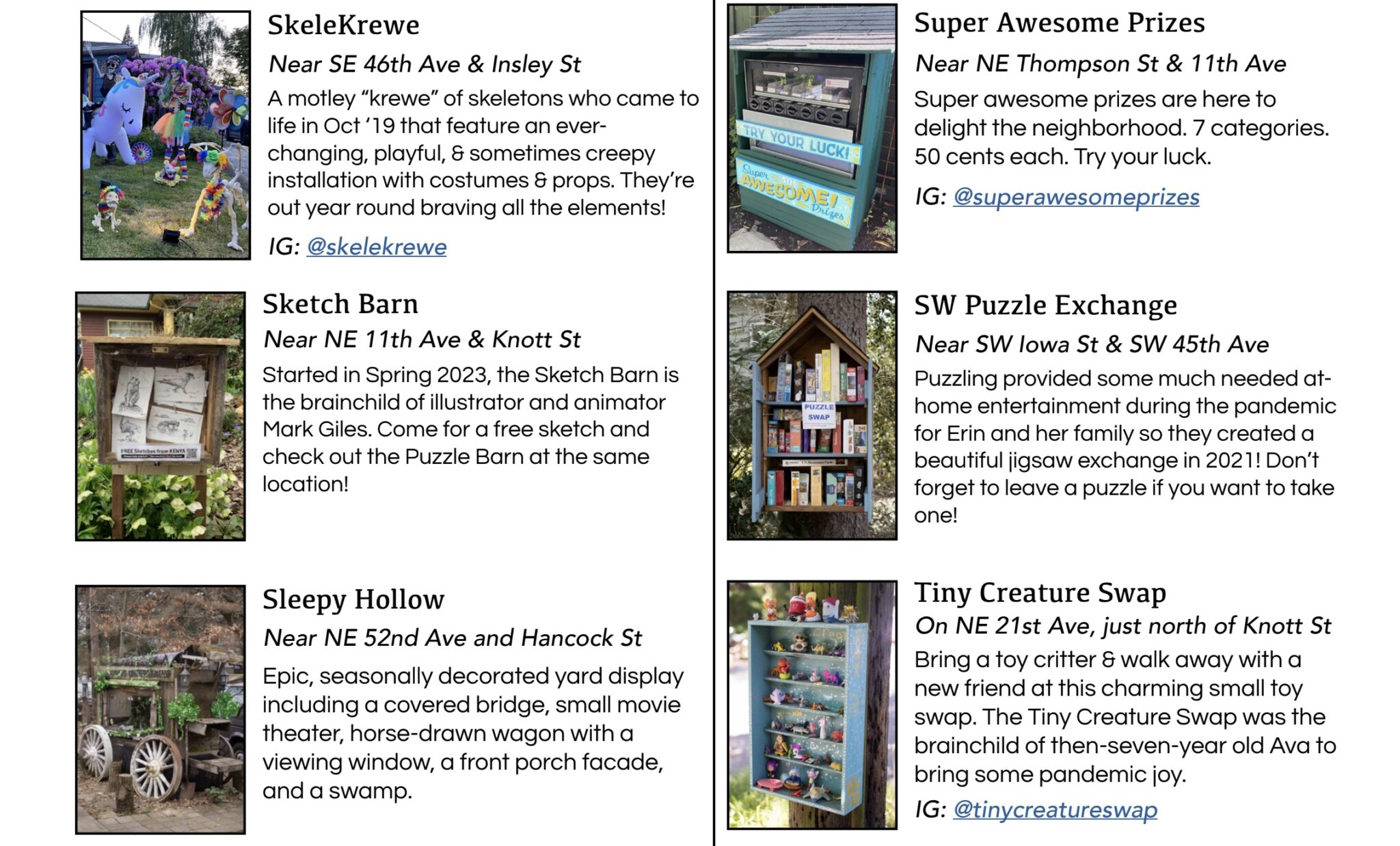 ‘PDX Sidewalk Joy’ map is a guide to roadside curiosities – BikePortland