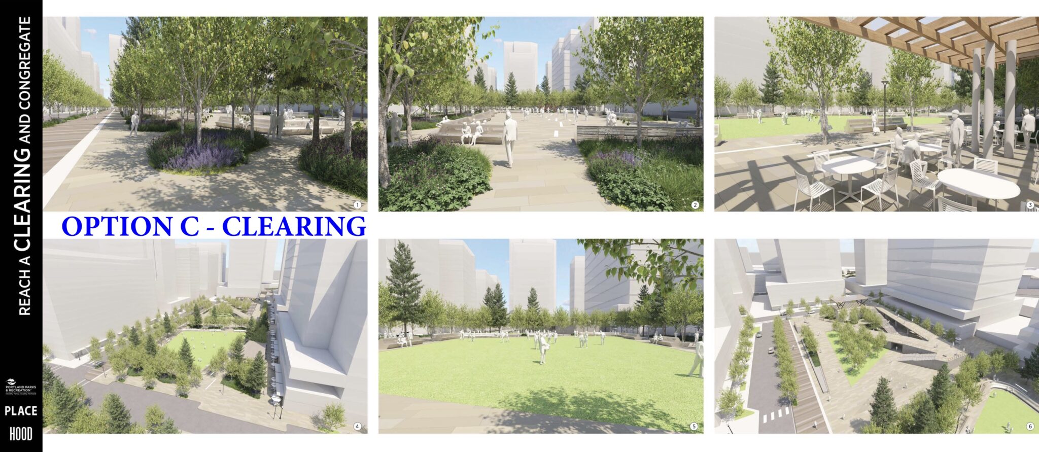 City reveals new concepts for North Park Blocks extension – BikePortland