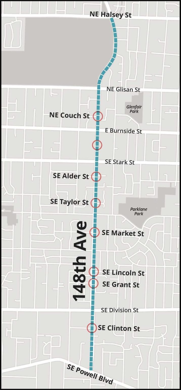 PBOT kicks off project to improve bike lanes and crossings on SE 148th ...